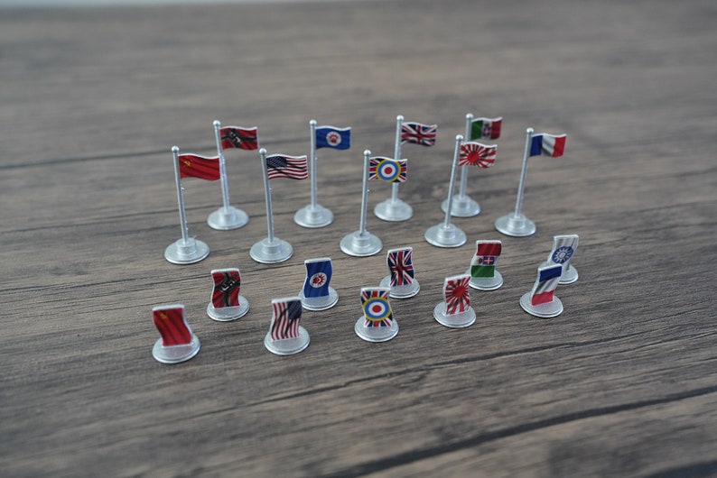 Flags and Industrial Production Credit IPC Markers for Axis and Allies ...