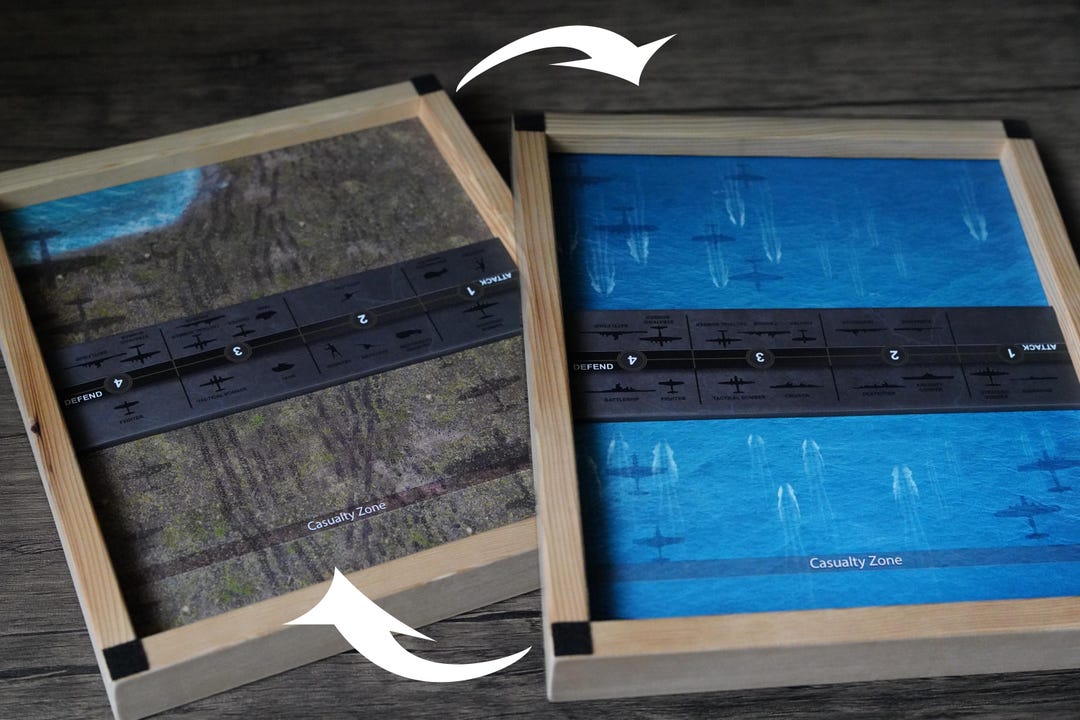 Double Sided Axis and Allies Battle Strip A.K.A. Battle Board - Etsy ...