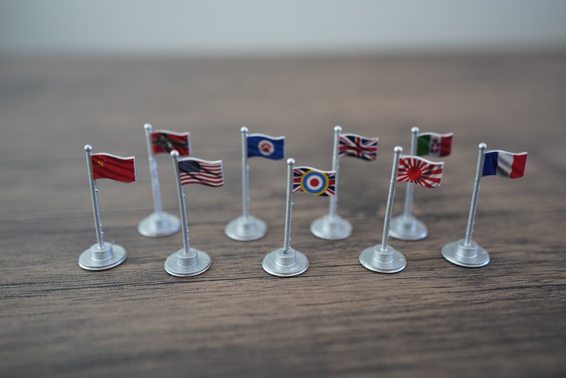 Flags and Industrial Production Credit IPC Markers for Axis and Allies ...