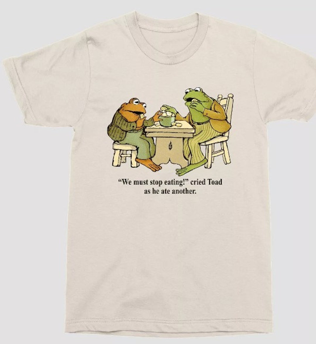 Unisex Frog and Toad Short Sleeve Graphic T-shirt, We Must Stop Eating ...
