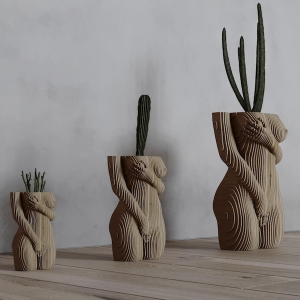 Female Body Planter - Etsy