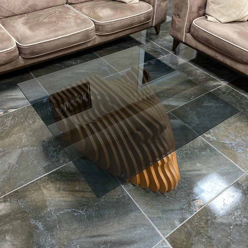 Parametric Glass Coffee Table | Unique Parametric Wood Design for Modern Home & Furniture ...