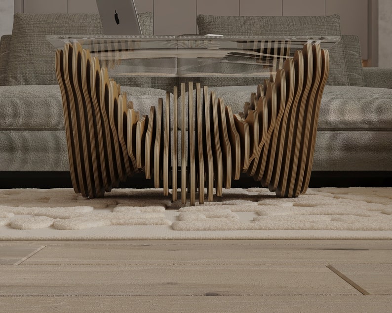 Parametric Coffee Table | Unique Wood Design for Modern Home Décor & Furniture | CNC Files ...