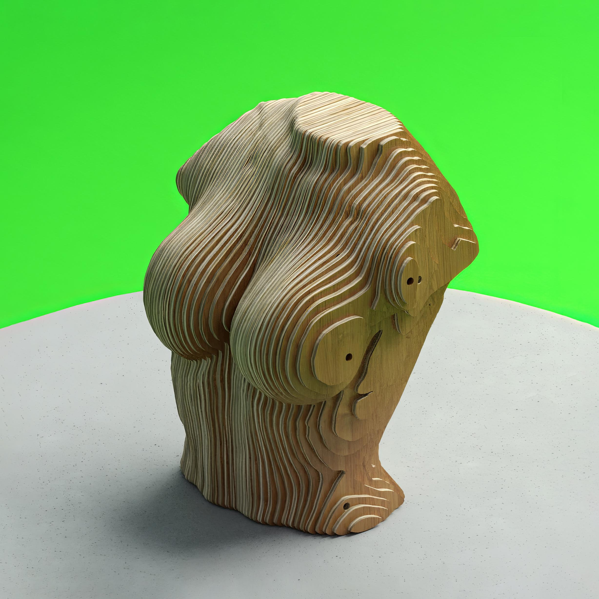 Parametric Wooden Woman, Parametric Woman, Parametric Decor, Parametric ...