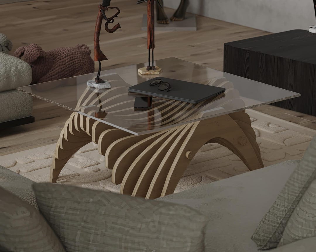 Parametric Wood Coffee Table Unique Parametric Modern Furniture for ...