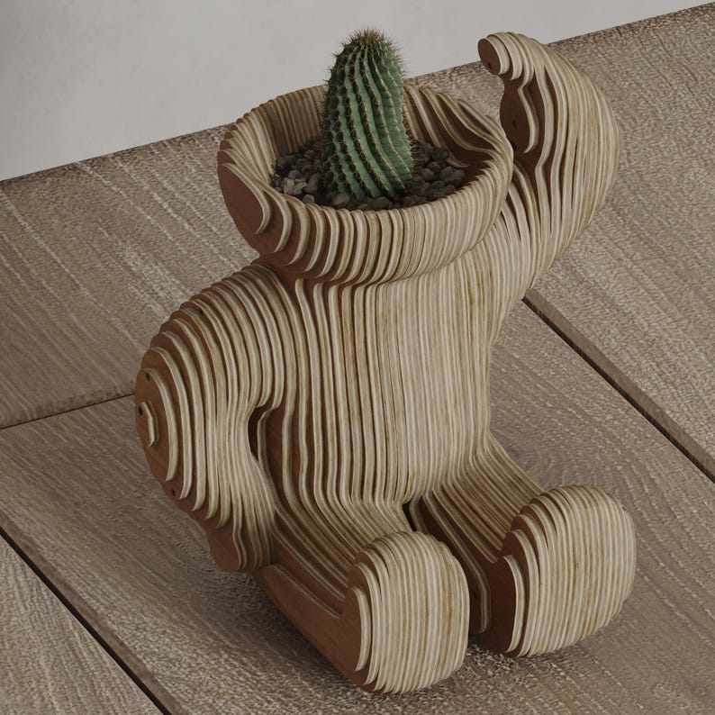 Parametric Man Pot Unique Torso Vase Sculpture, Modern Decor Art, CNC ...