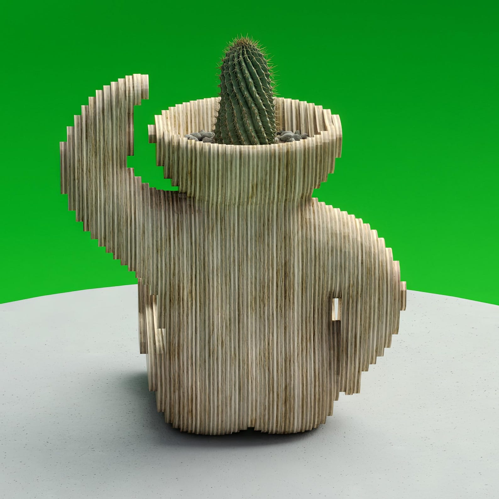 Parametric Man Pot Unique Torso Vase Sculpture, Modern Decor Art, CNC ...