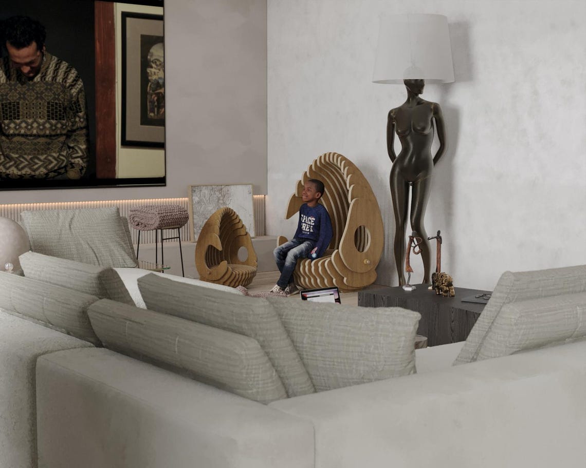 Custom Parametric Egg Chair - Modern Ergonomic Parametric Lounge Chair ...