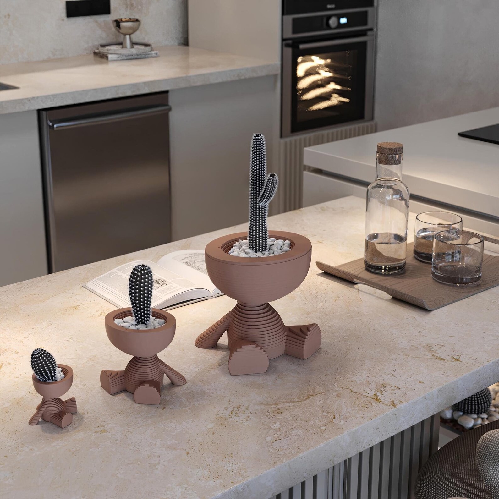 Parametric Sitting Human Flower Pot | Minimalist Home Decor (digital ...