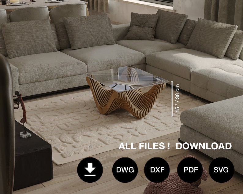 Parametric Coffee Table | Unique Wood Design for Modern Home Décor & Furniture | CNC Files ...