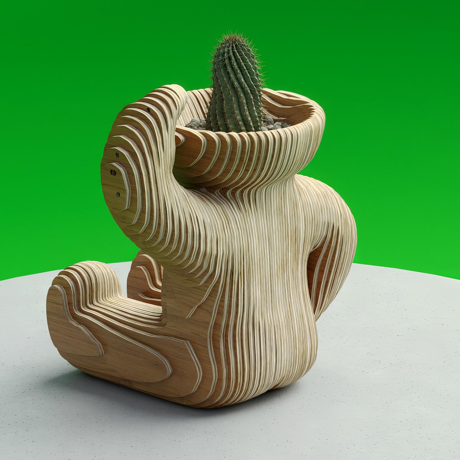 Parametric Man Pot Unique Torso Vase Sculpture, Modern Decor Art, CNC ...