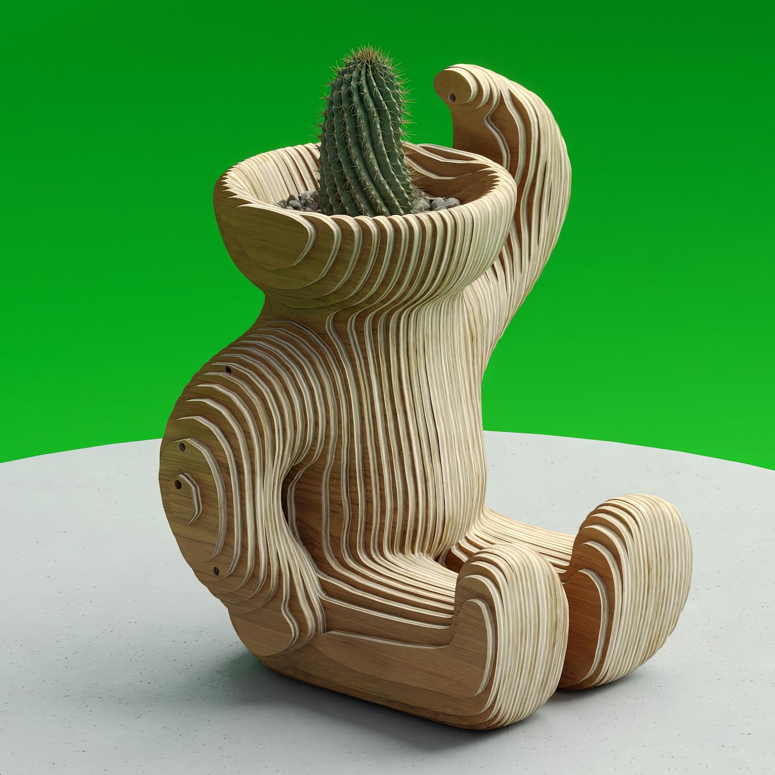 Parametric Man Pot Unique Torso Vase Sculpture, Modern Decor Art, CNC ...