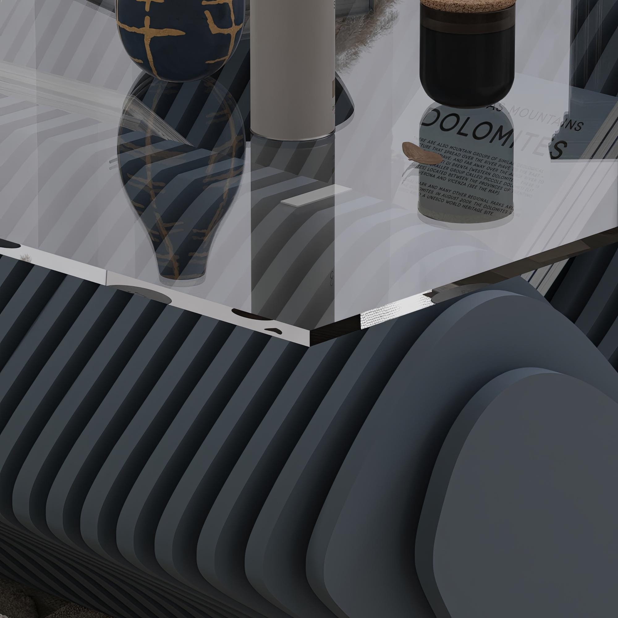 Parametric Coffee Table | Oval Unique Wood Design for Modern Home Décor ...