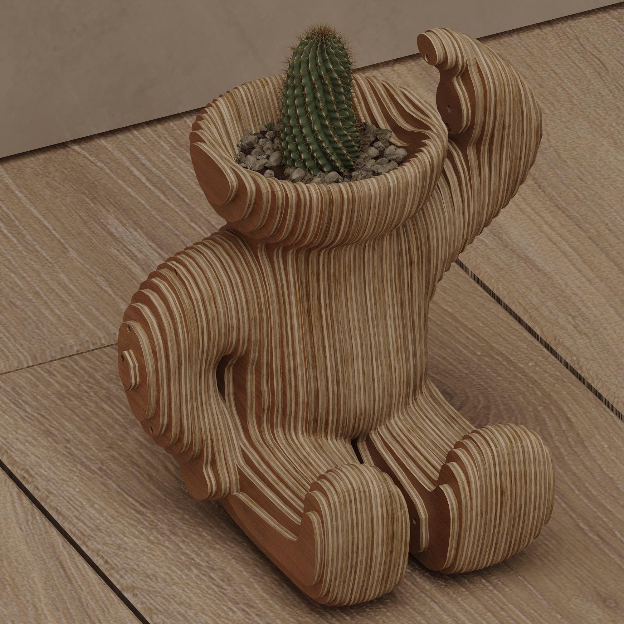 Parametric Man Pot Unique Torso Vase Sculpture, Modern Decor Art, CNC ...