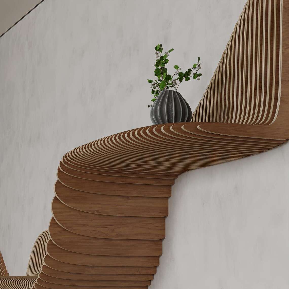 Parametric Wall Art & Parametric Modern TV Unit | Floating Shelf Design ...