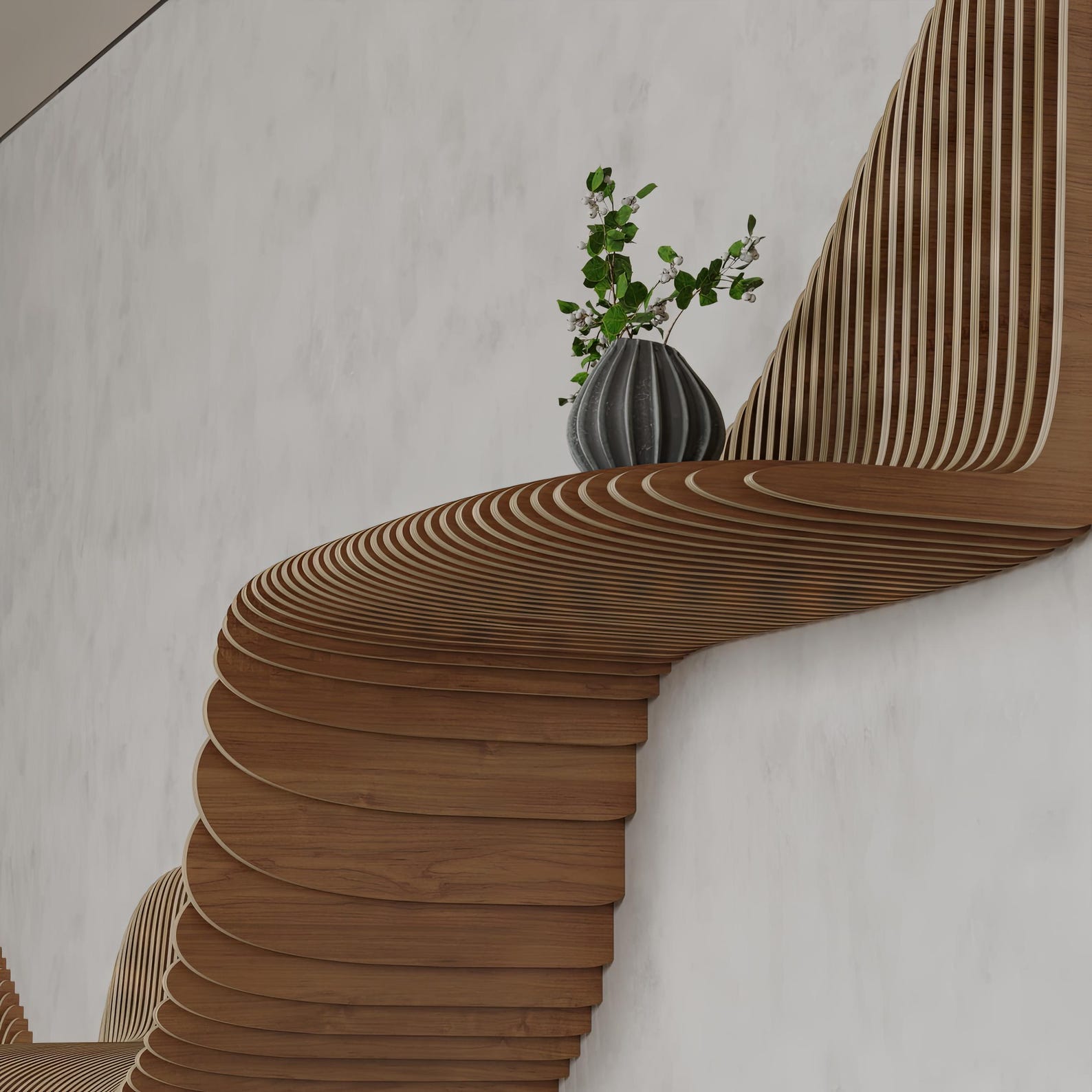 Parametric Wall Art & Parametric Modern TV Unit | Floating Shelf Design ...
