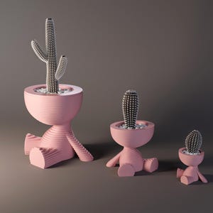 Parametric Sitting Human Flower Pot | Unique Gifts for Book Lovers ...