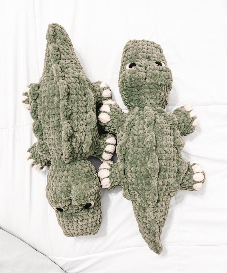 Crochet Alligator Stuffed Animal Crocodile Handmade Gift Sea Animal ...