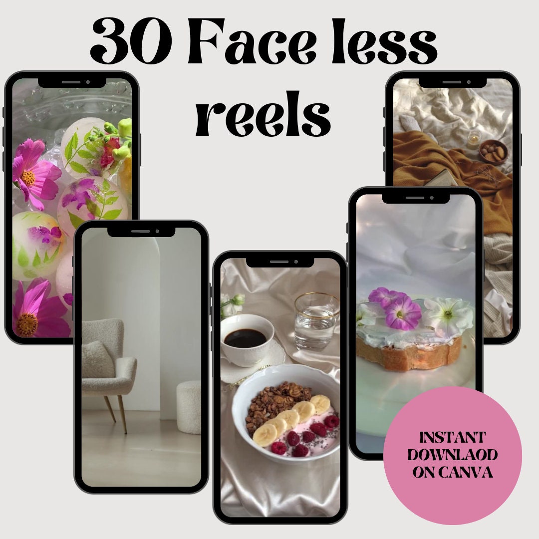 30 Faceless Reels Master Resell Rights, Done for You Aesthetic Videos ...