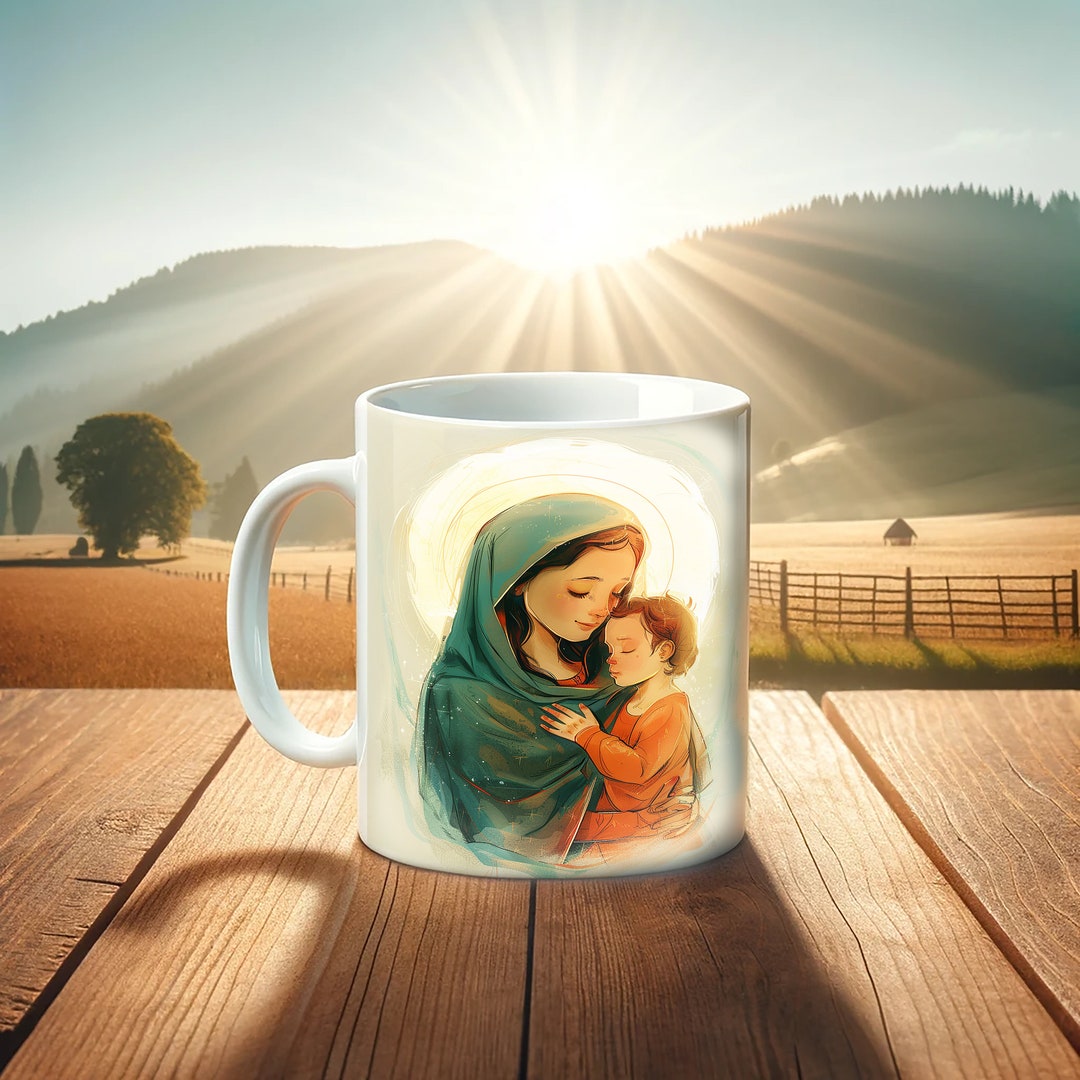 Blessed Mother Mary Mug | Honoring Sacred Motherhood With Spiritual ...