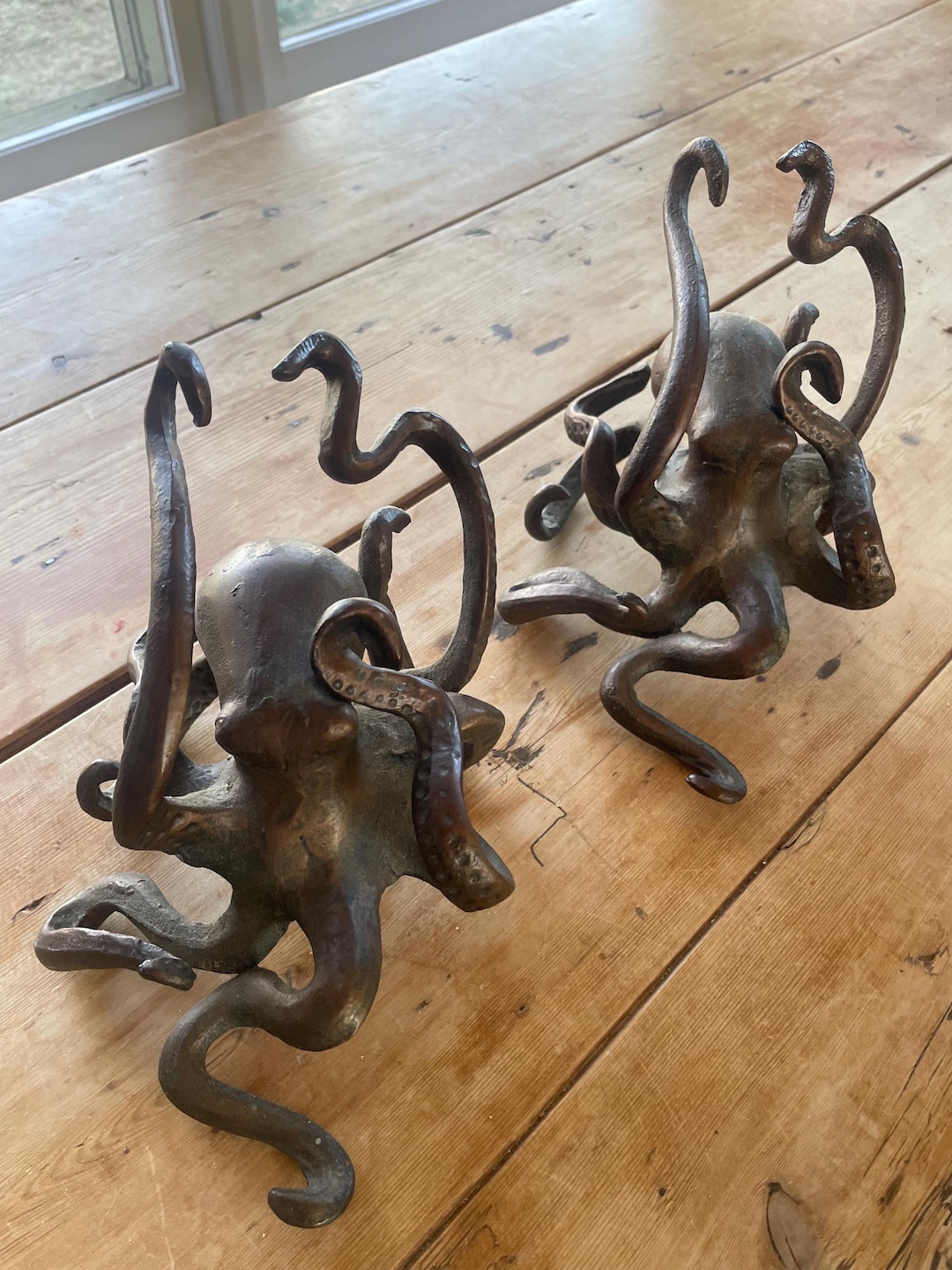Octopus Bookends Wrought Iron - Etsy