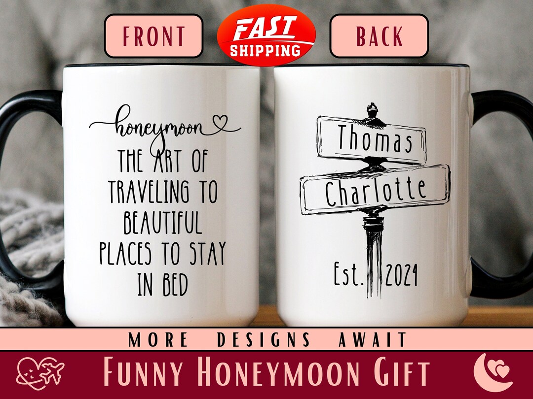 Personalized Funny Mugs for Couple Matching Coffee Cups Honeymoon ...