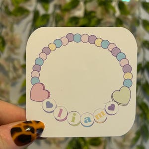 Liam Lawson VCARB Visa Cashapp RB Formula 1 Pastel Friendship Bracelet ...