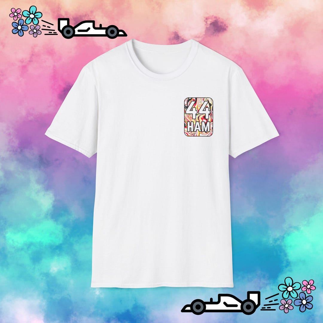 Lewis Hamilton 44 Marble Ferrari F1 Formula 1 Unisex Softstyle T-shirt ...