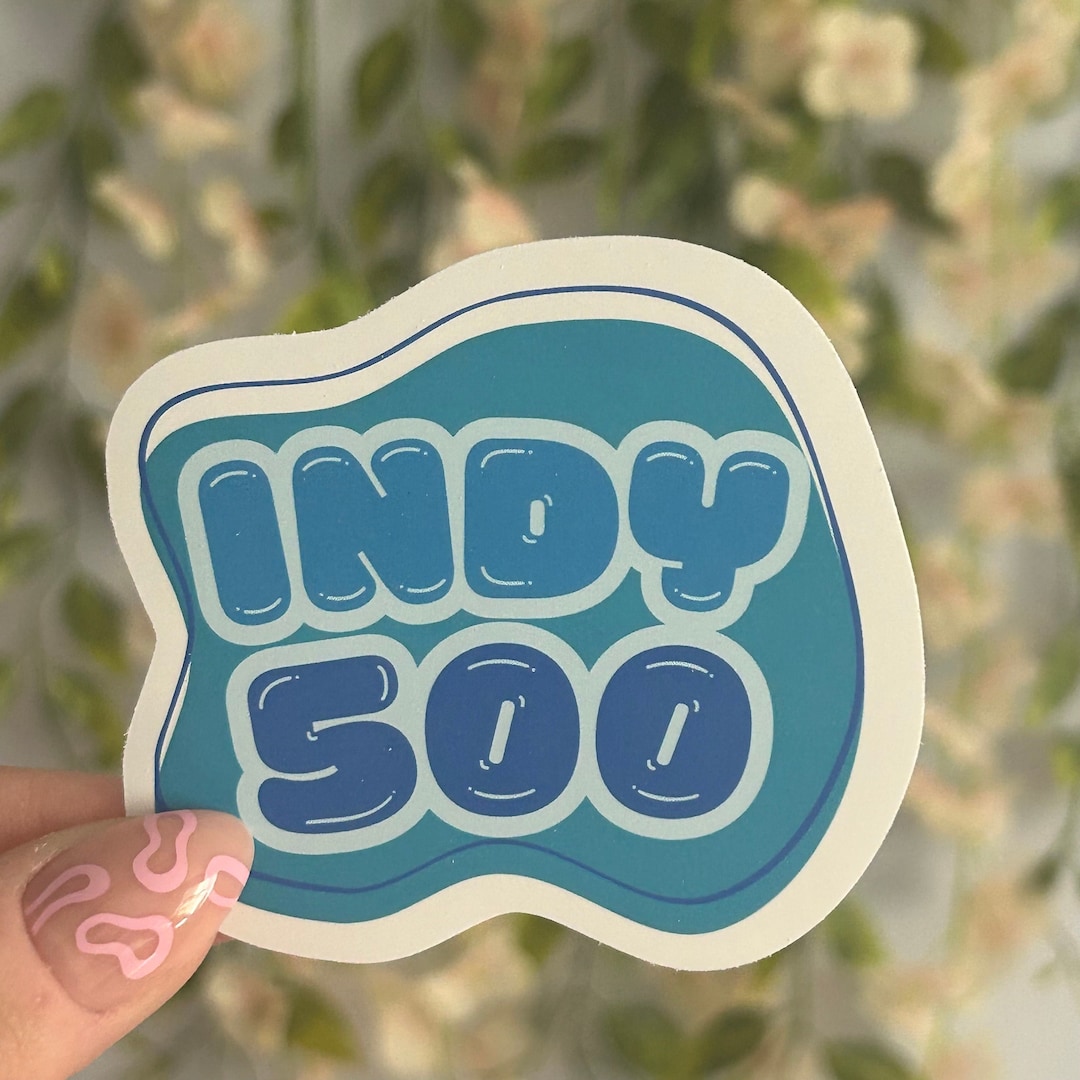 Indy500 Inspired Indycar Sticker Waterbottle Waterproof Vinyl Fridge ...