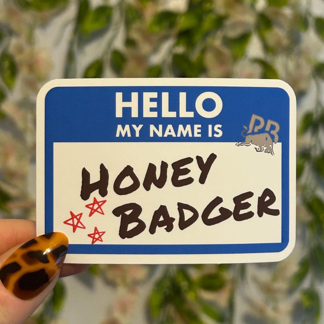 Honey Badger Name Tag Daniel Ricciardo VCARB F1 Formula 1 Sticker ...