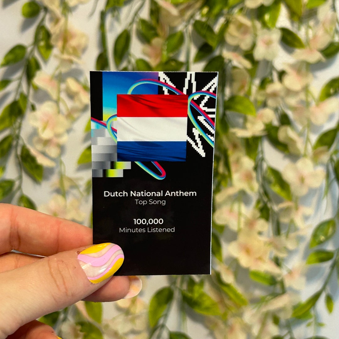 Max Verstappen Dutch Anthem F1 Spotify Wrapped Vinyl Sticker - Etsy ...