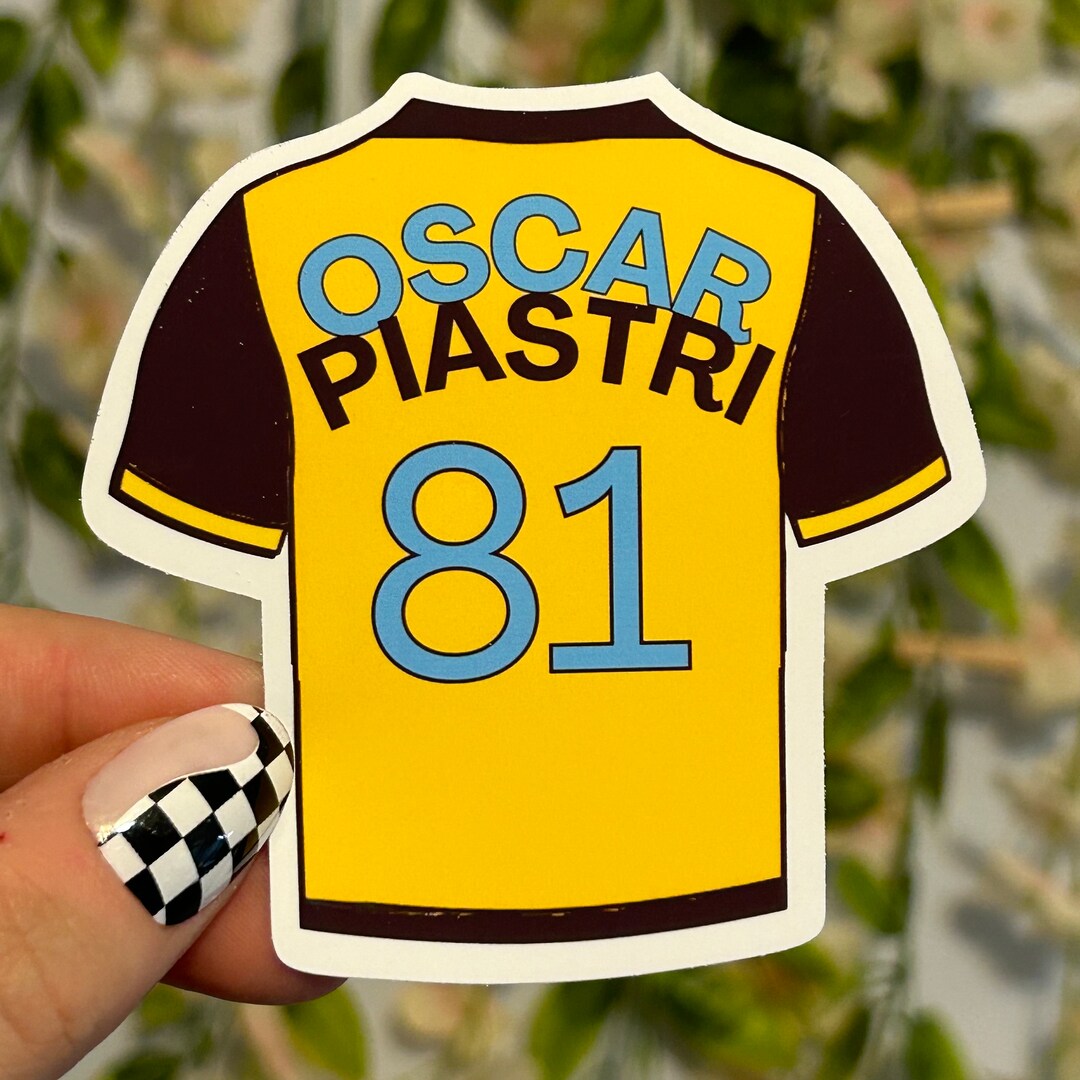 Oscar Piastri Mclaren Jersey Tshirt F1 Formula 1 Sticker Waterbottle ...