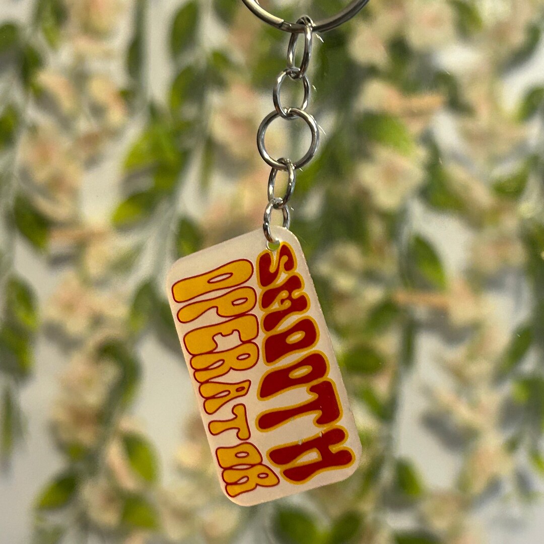 Smooth Operator Carlos Sainz Word Art Plastic Keychain Charm F1 Formula ...