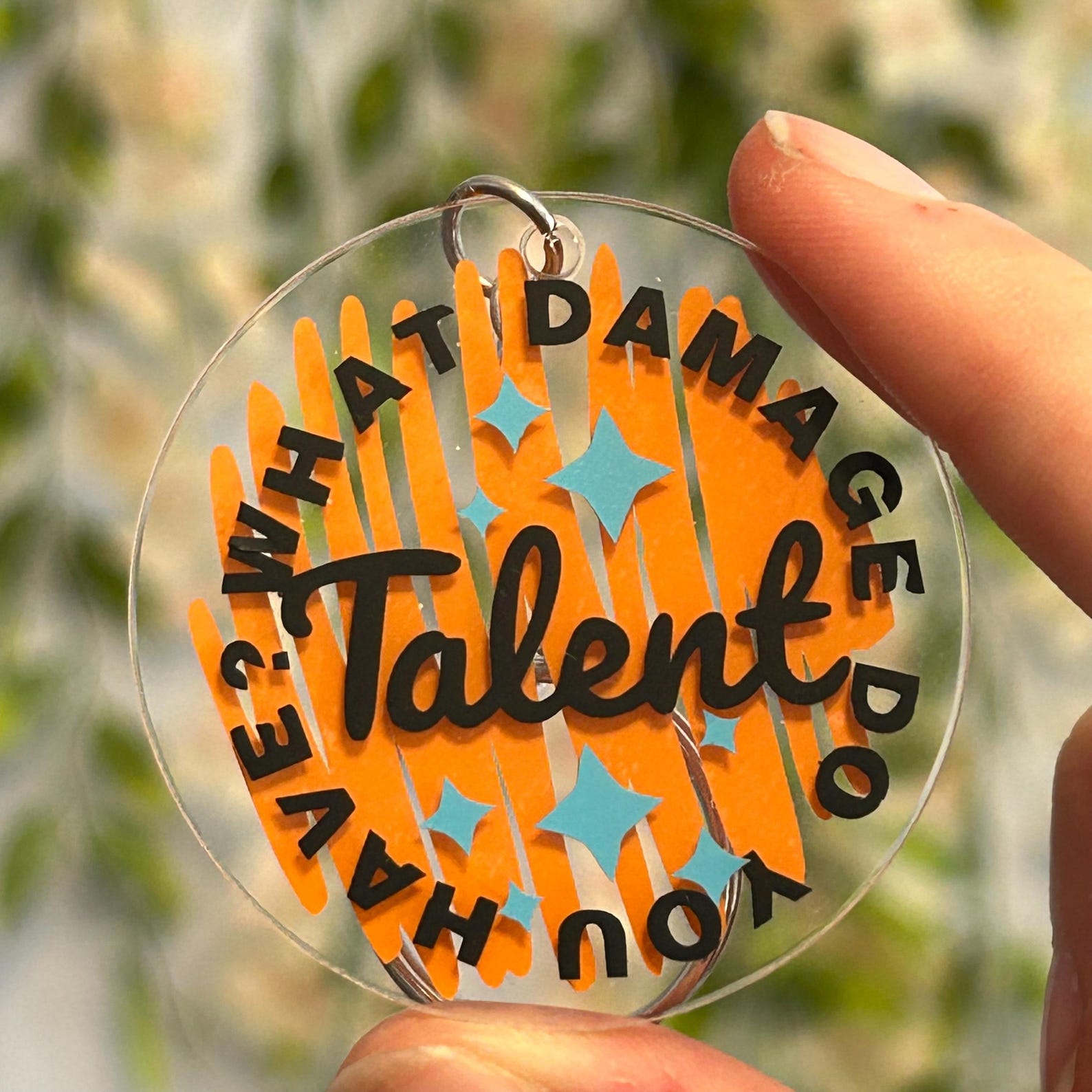 What Damage Do You Have Talent Acrylic Round Keychain Lando Norris F1 ...