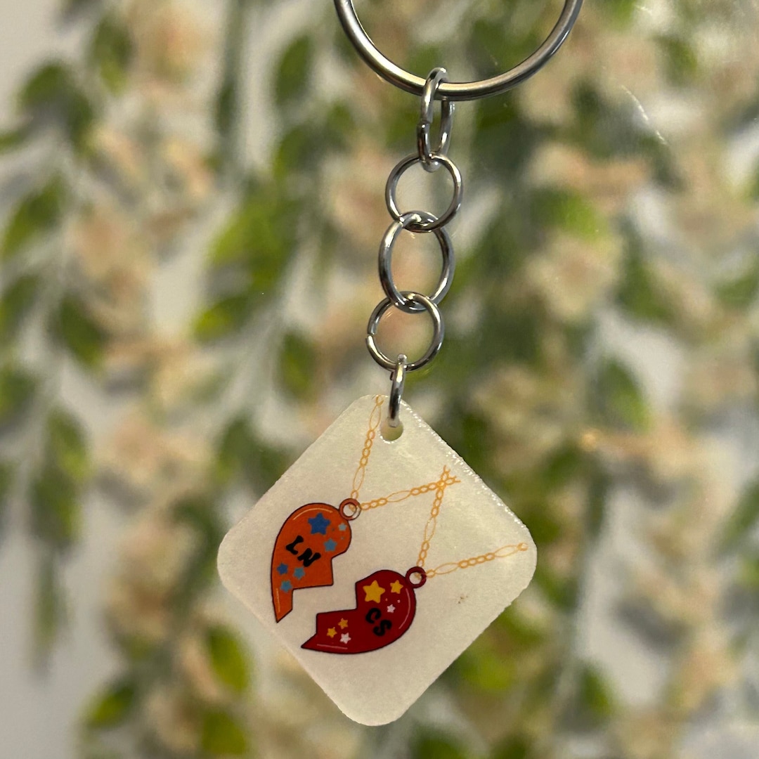 Lando Norris and Carlos Sainz Friendship Necklace Plastic Keychain ...