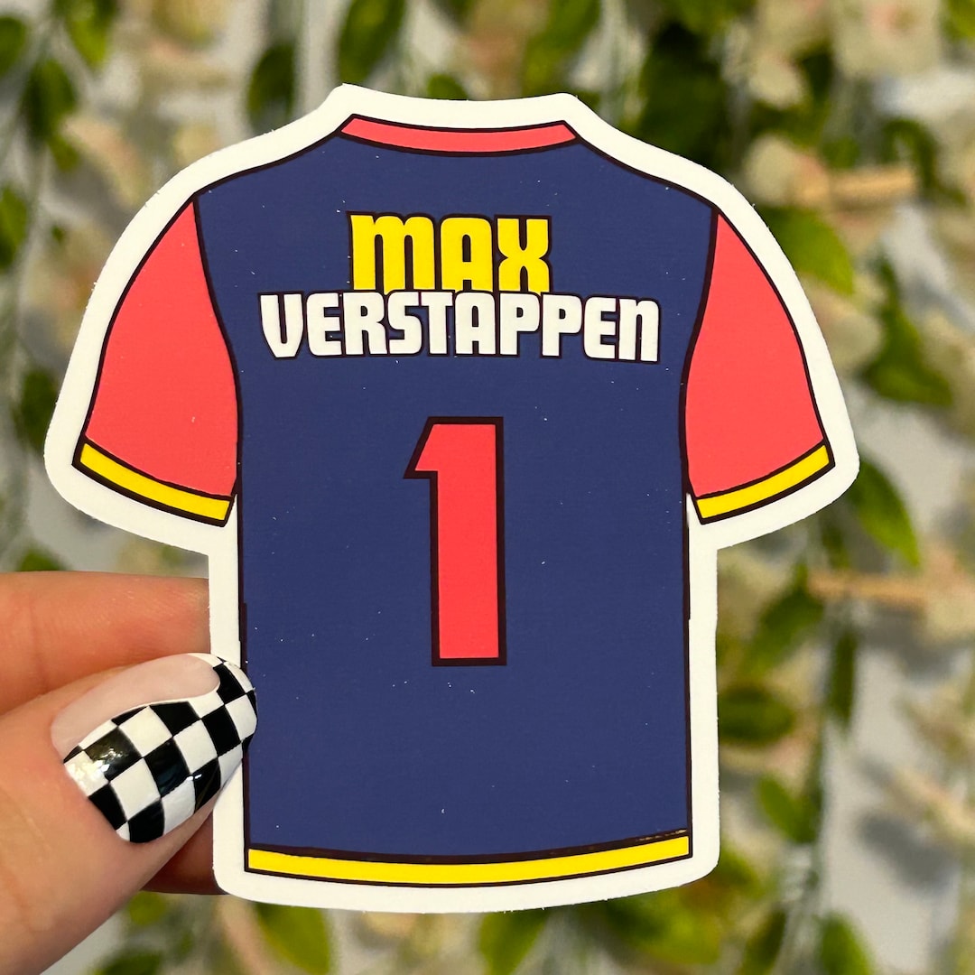Max Verstappen Oracle Red Bull Jersey Tshirt F1 Formula 1 Sticker ...