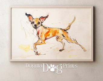 Printable Australian Cattle Dog Sketch Drawing, Multi-medium, Printable ...