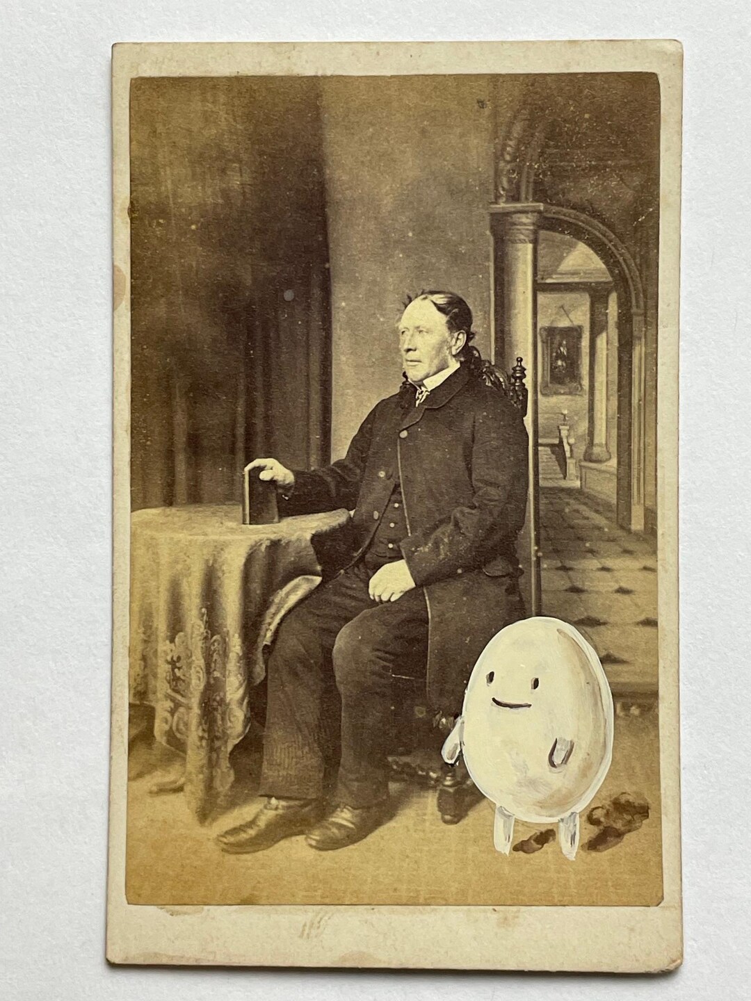 Joe & the Man Hand Painted Vintage Photo - Etsy