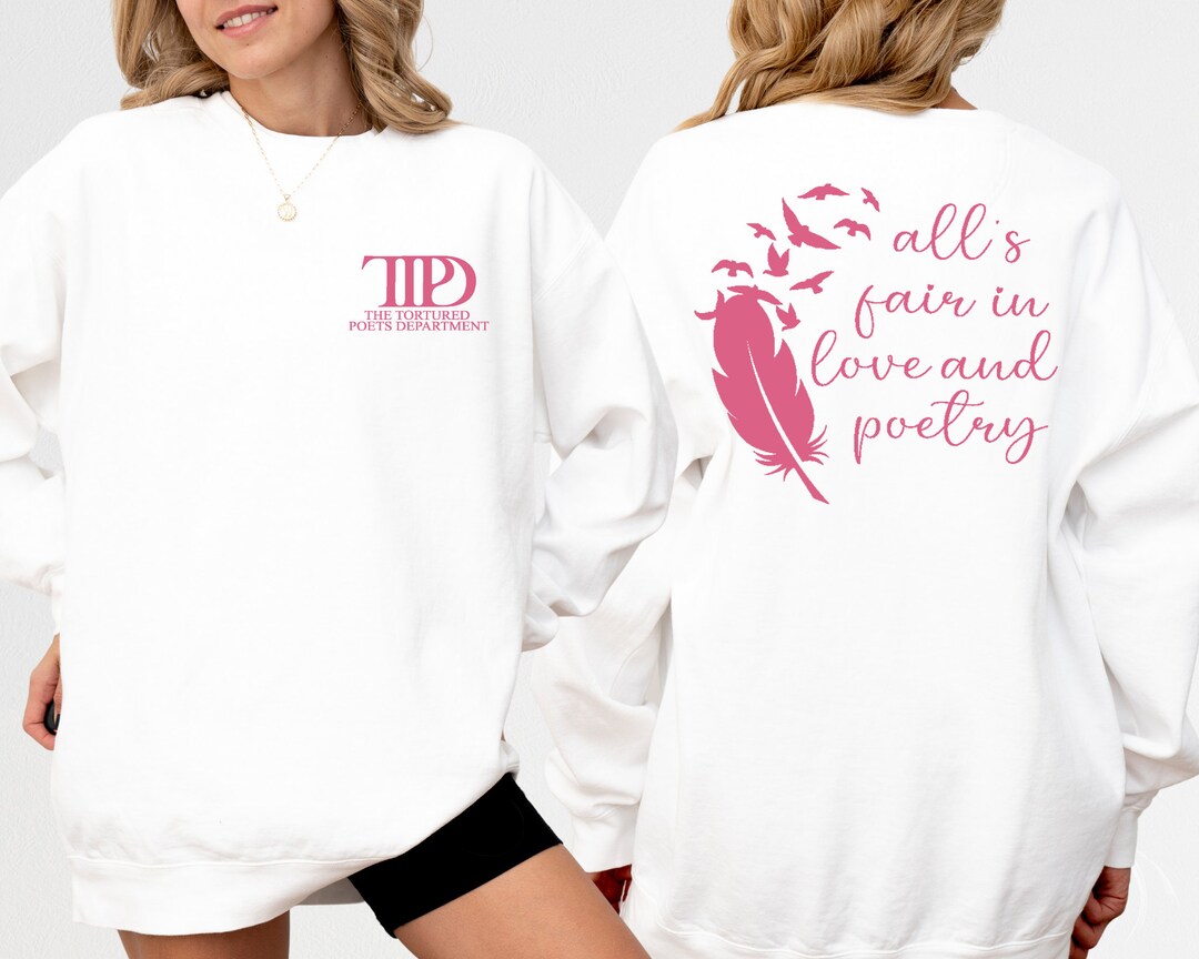 Feather TTPD Sweatshirt, Back Poets Department Sweater, All Fair in ...