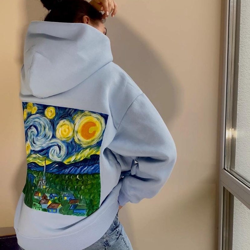 Hand Painted Hoodie - Etsy
