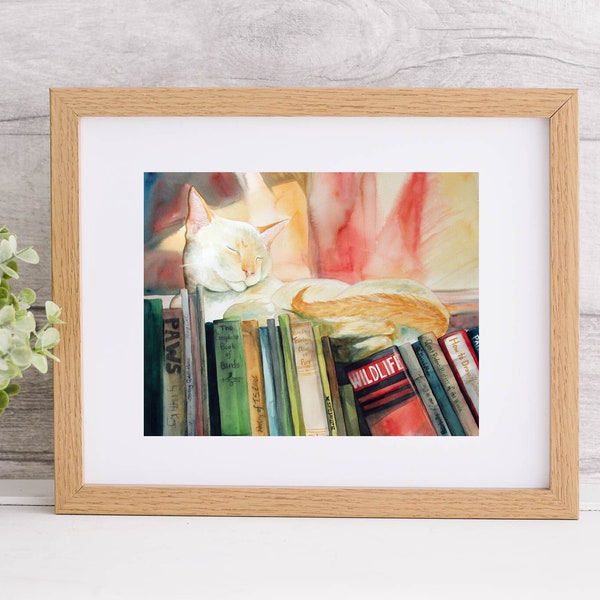 Library Cat - Etsy