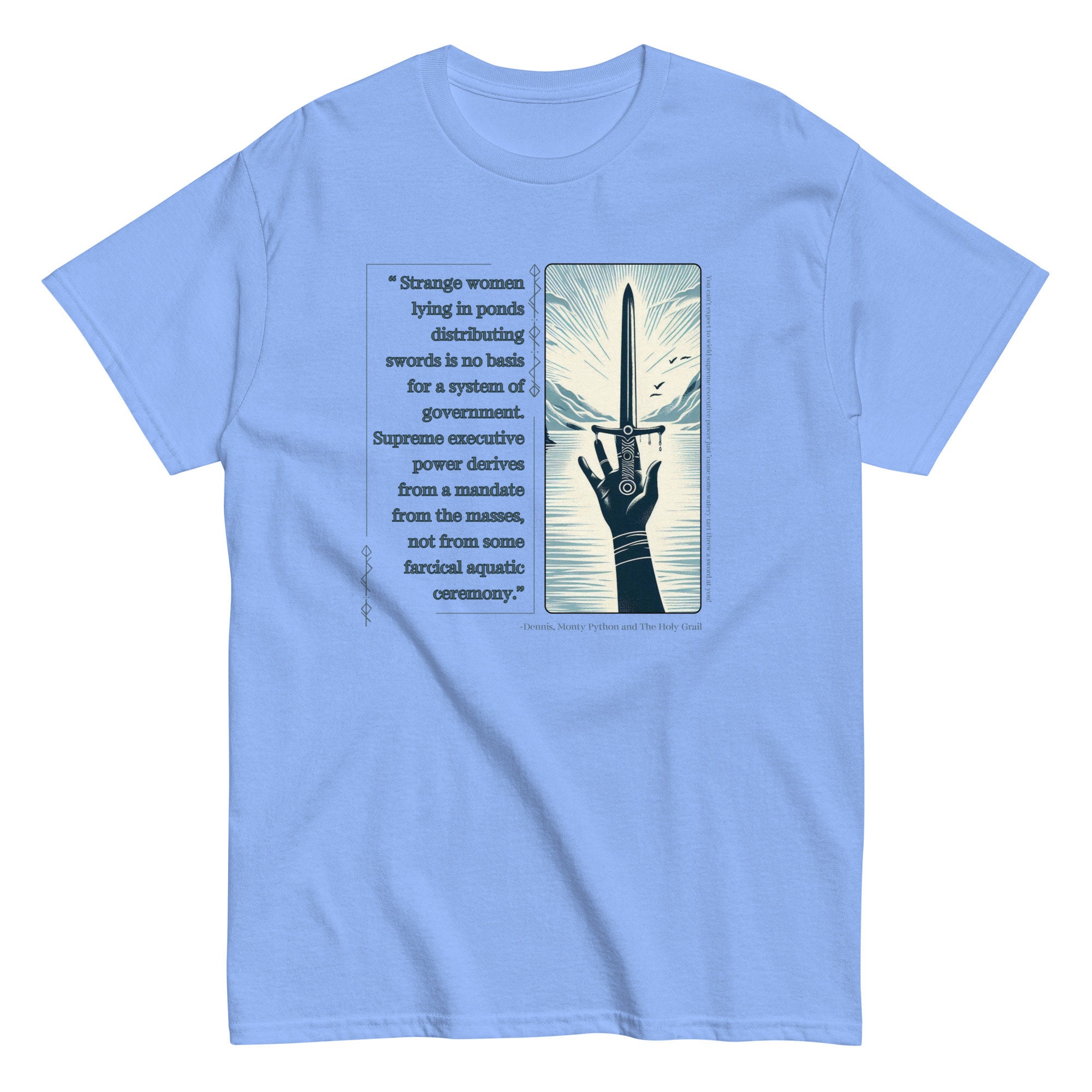 Strange Women Lying in Ponds... Monty Python and the Holy Grail Quote T ...