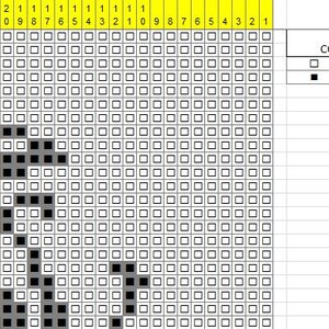 Tiger Knitting Pattern: Intarsia Chart (excel Template) - Etsy