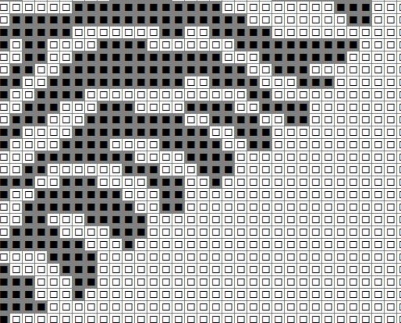 Tiger Knitting Pattern: Intarsia Chart (excel Template) - Etsy