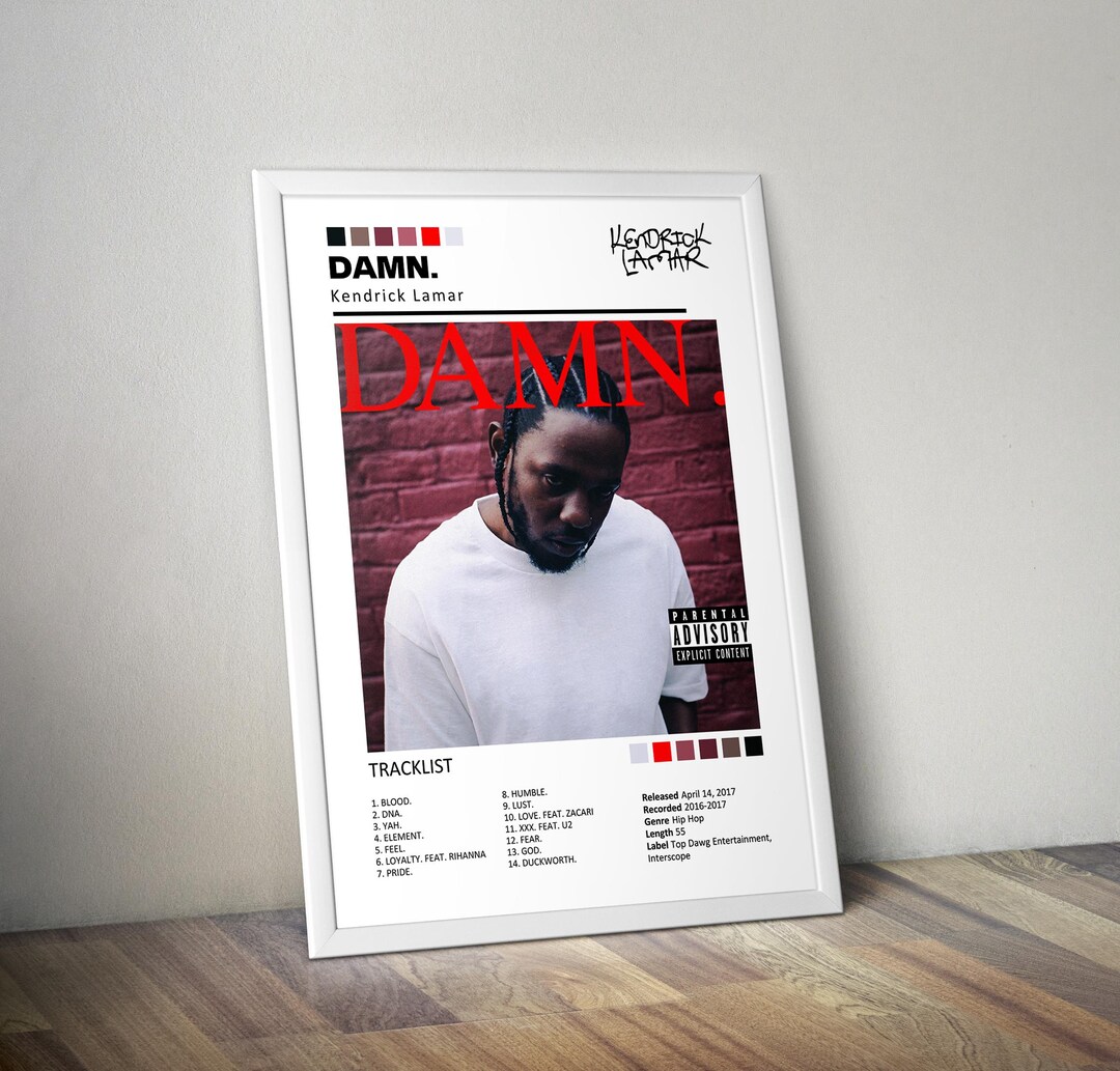 Kendrick Lamar, DAMN, Vintage Poster - Etsy