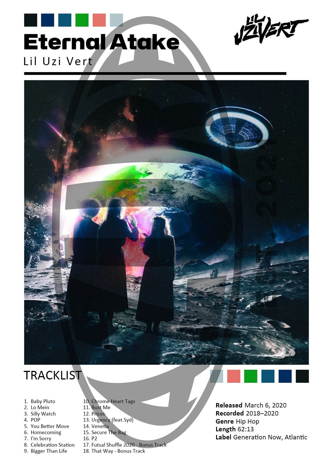 Lil Uzi Vert, Eternal Atake Poster, Vintage Poster - Etsy