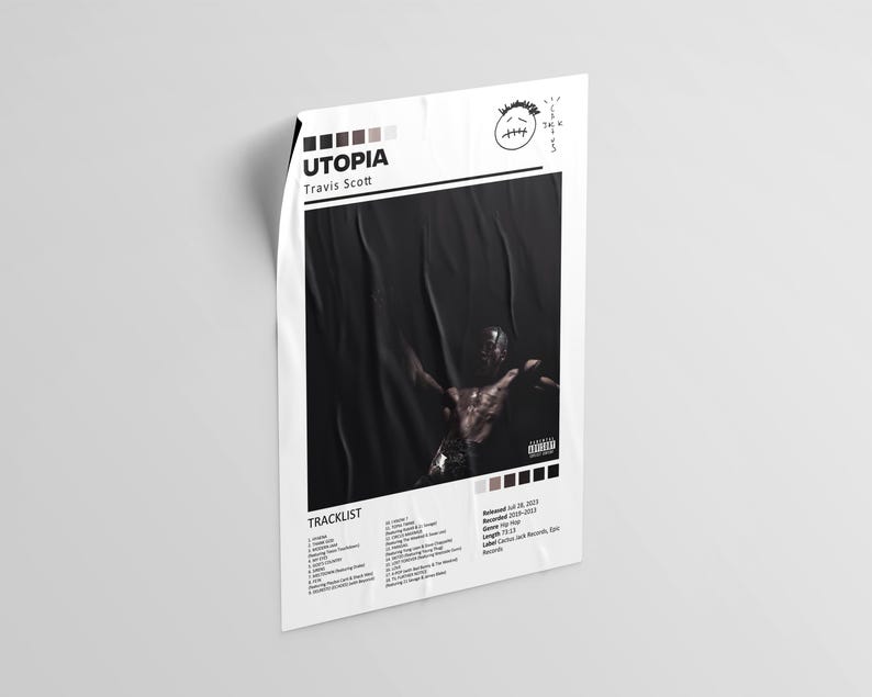 Travis Scott, Utopia, Vintage Poster - Etsy