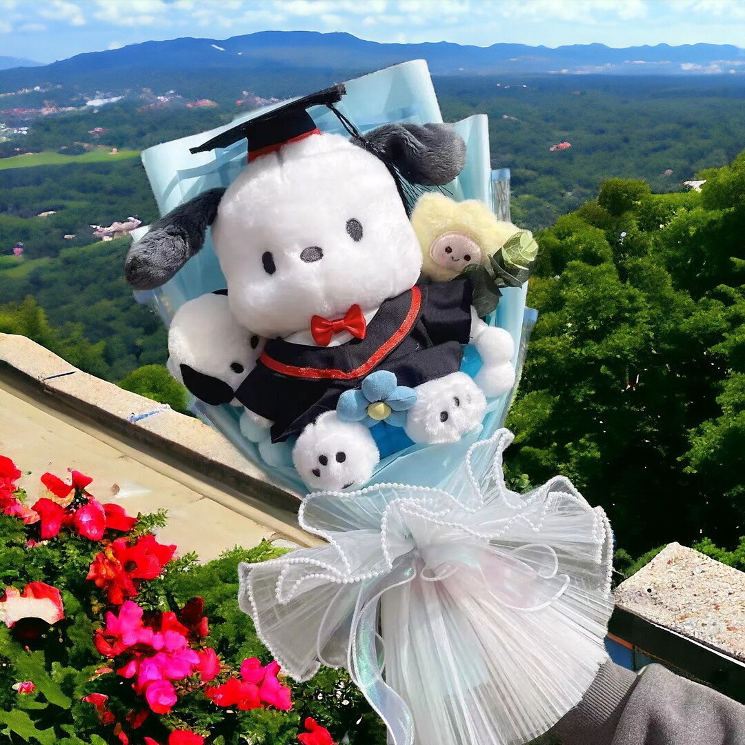 Sanrio Pochacco Bouquet Graduation My Melody Kuromi Cinnamoroll Hello ...