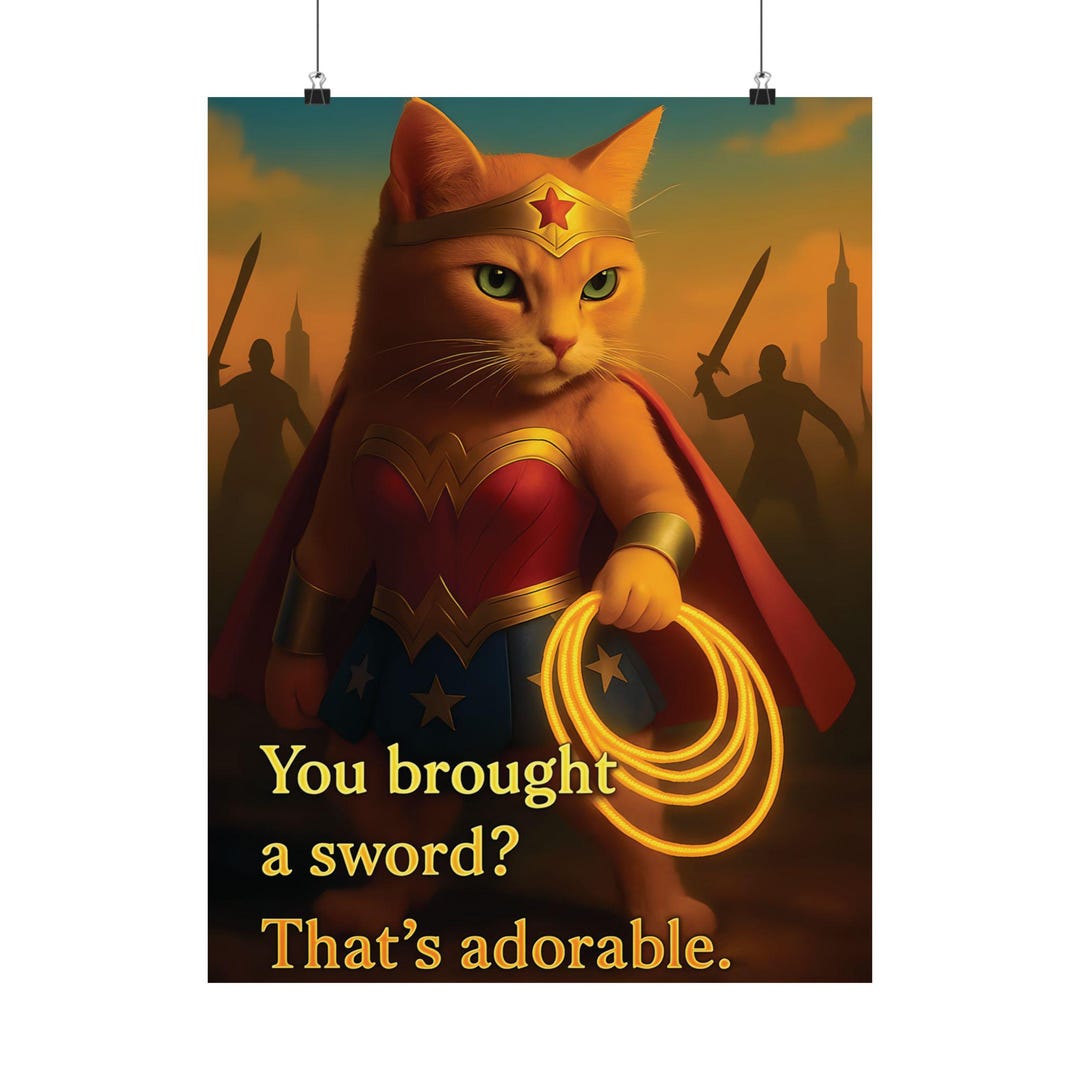 Vertical Animal DC Themed Poster, Matte Print Wall Art Decor, Comic ...