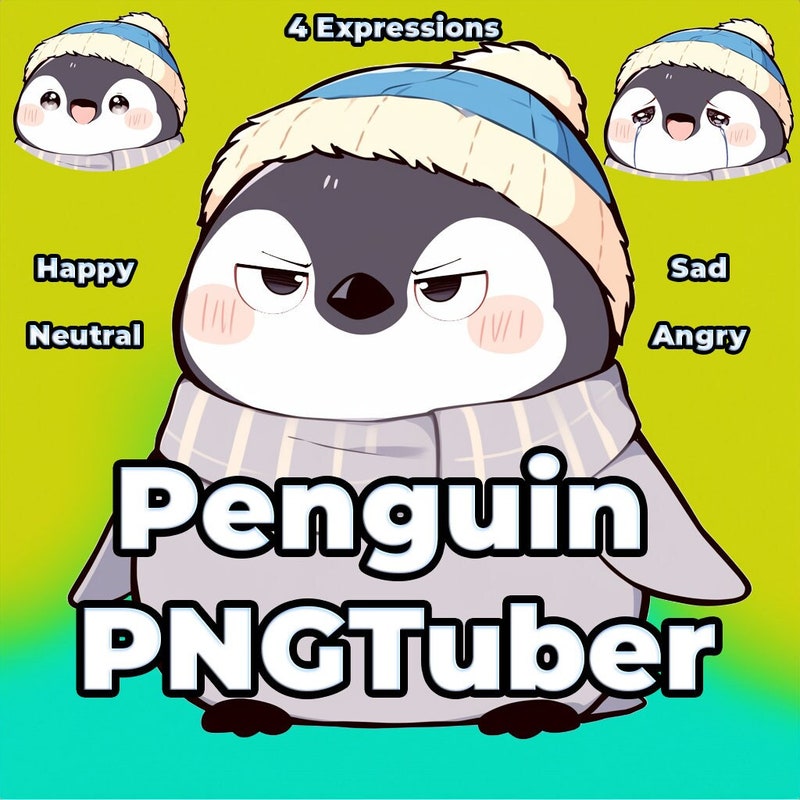 Penguin Vtuber - Etsy
